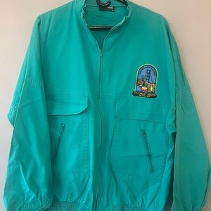Apple | Jackets & Coats | Rare 8s Vintage Rainbow Apple Microsoft Teal ...